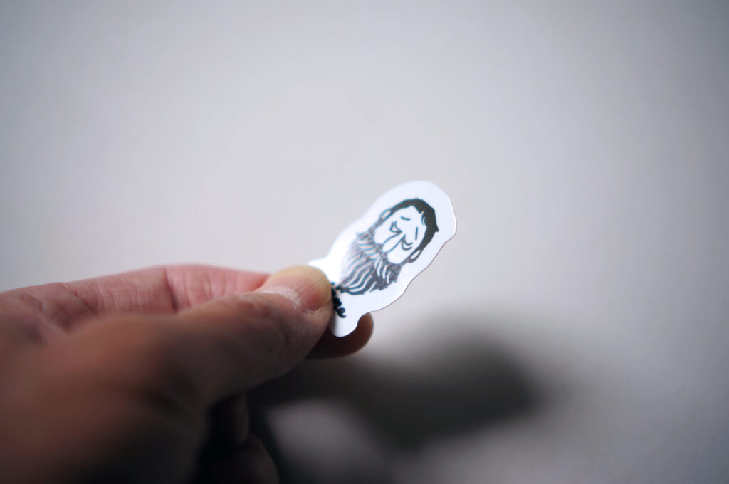 Rinne sticker — rinne face mini – monstera deliciosa online shop